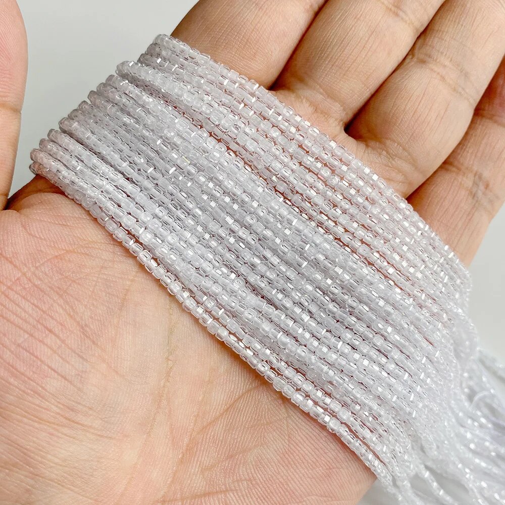 Белые бусины из циркония Vinswet, 2.5 мм, NO.1 White