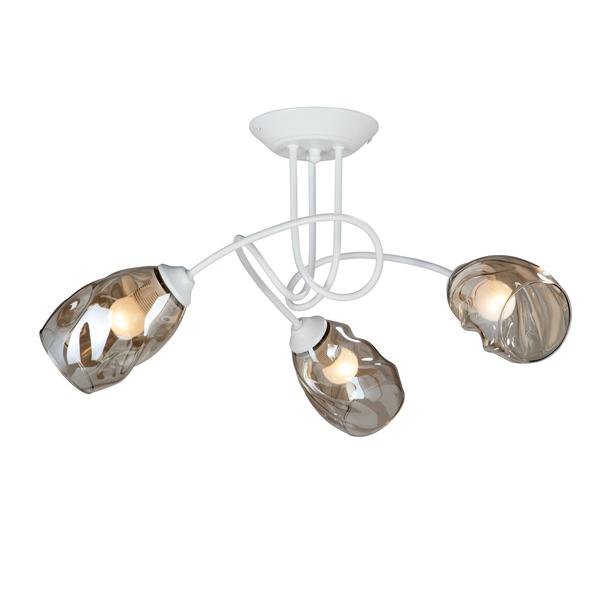 Люстра потолочная Vitaluce V4926-0/3PL, 3 лампы, E27 макс. 40Вт, 9 м2, цвет белый матовый. %Распродажа!%