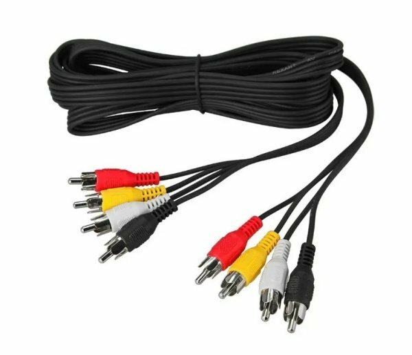 Шнур 4x4 RCA 7м REXANT