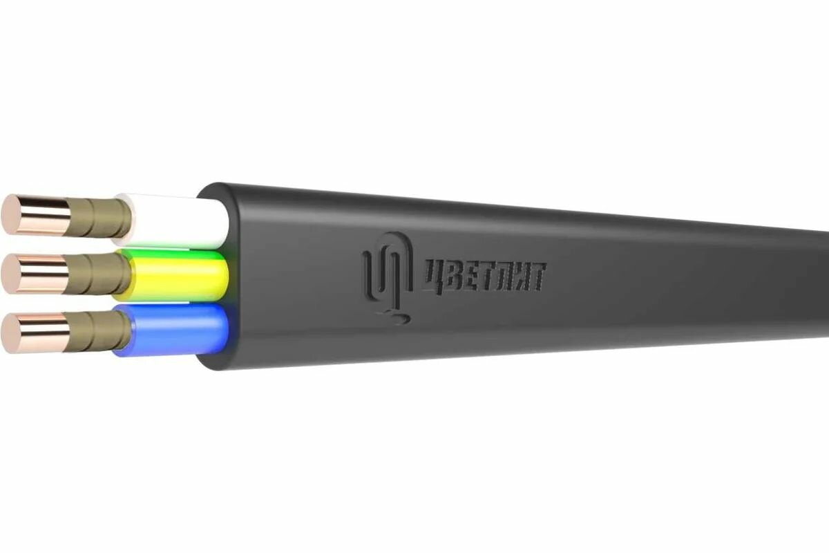 Огнестойкий кабель Цветлит ППГ-Пнг(A)-FRHF 3x1,5ок(N, PE)-0,66 бухта 100м 00-00140365