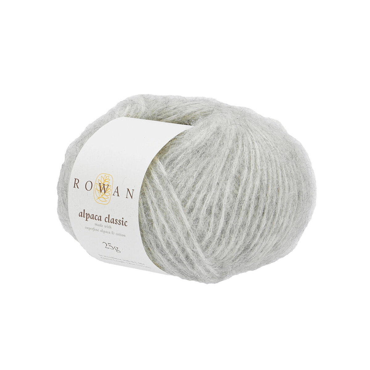 Alpaca Classic /Альпака Классик/ пряжа Rowan, 9802214 (101, feather grey melange (серое перо меланж), серый)