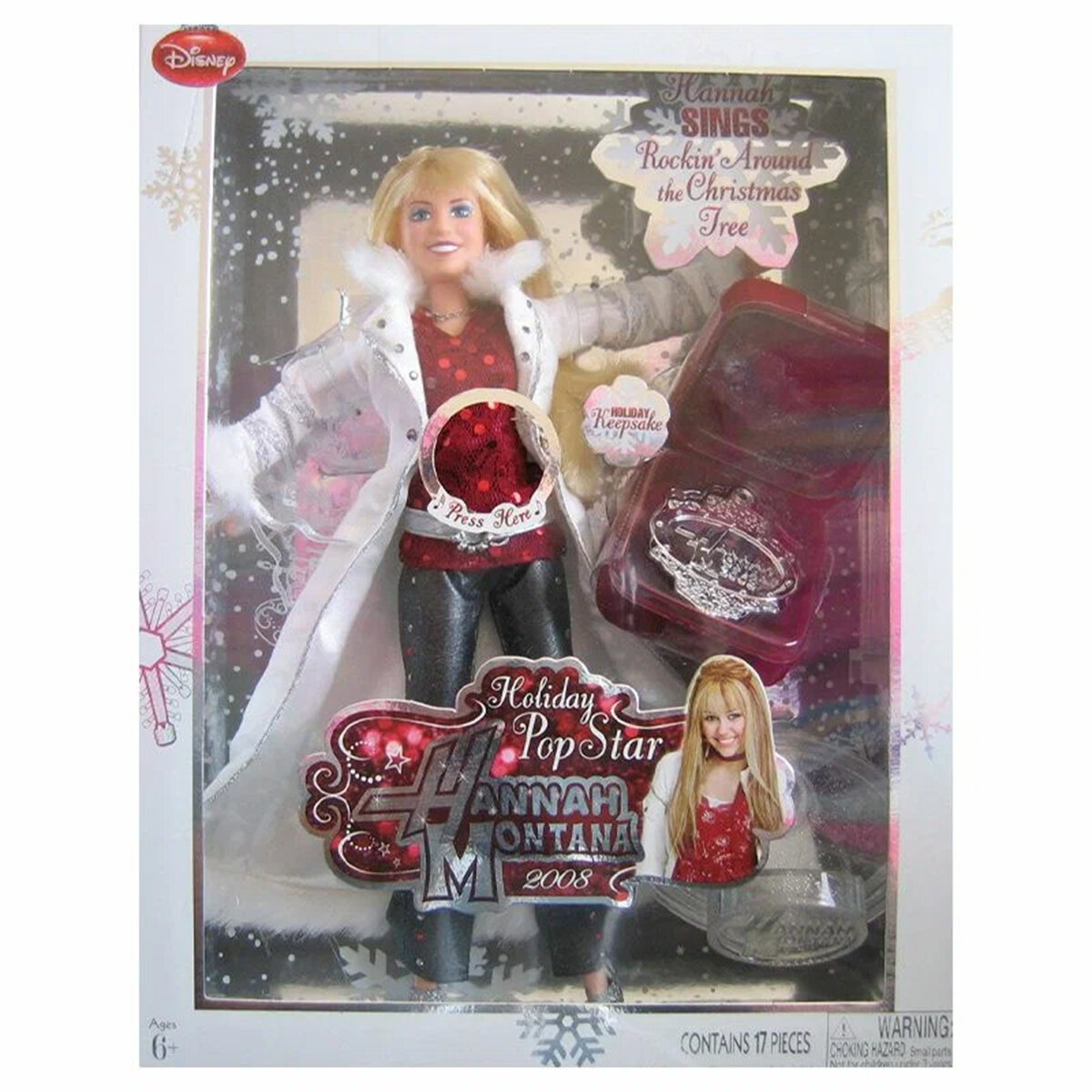 Disney Hannah Montana 2008 Holiday Pop Star / Набор игрушек для кукол из аниме-фильмов / Miley Cyrus