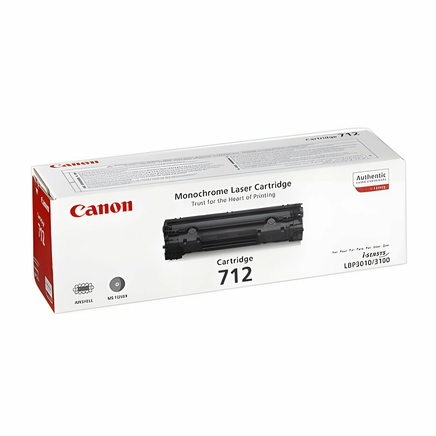 Картридж для лазерных принтеров Canon 712 LBP-3010,3100 и другие, 1500 стр (1870B002)