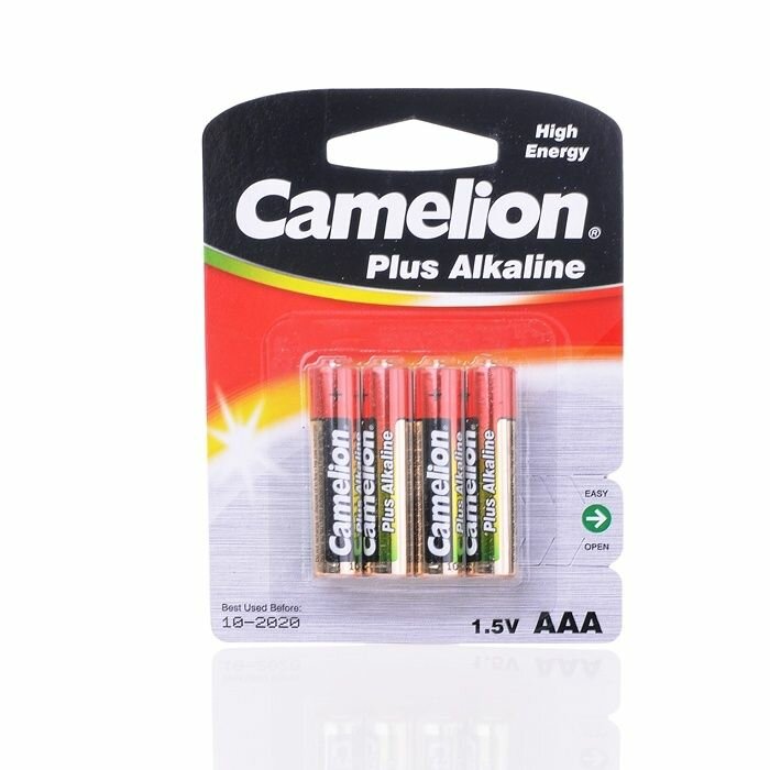 Батарейки алкалиновые Camelion Plus LR03-BP4 LR03 BL4, 4 шт (LR03 BL4/07317)