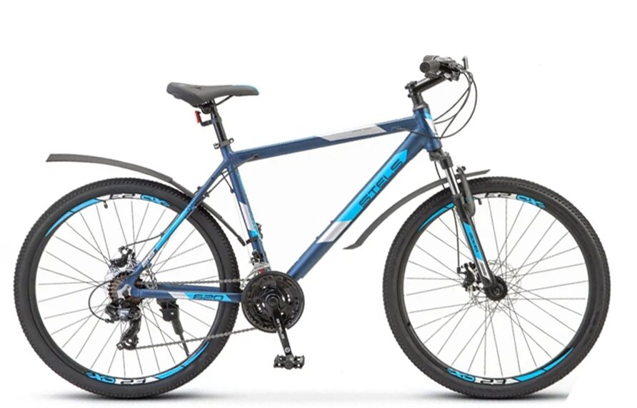 Велосипед Stels NAVIGATOR 620 MD 26" Рост 19" темно-синий Алюминий 21ск