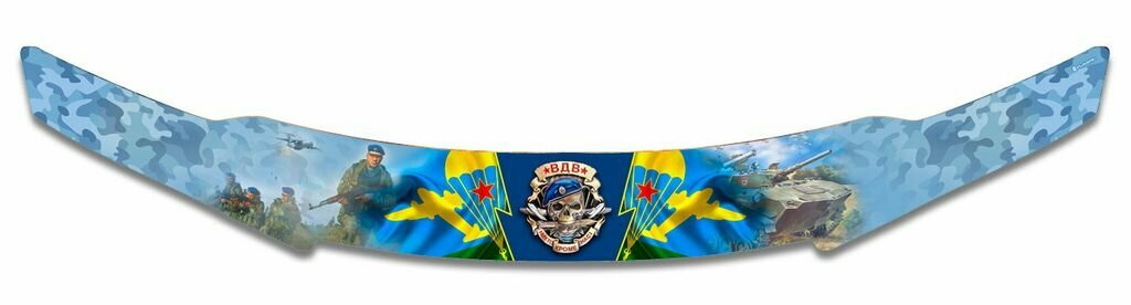 Дефлектор капота Серия "Полноцвет" Коллекция вариация 39 Nissan Note Год выпуска 2010-2014