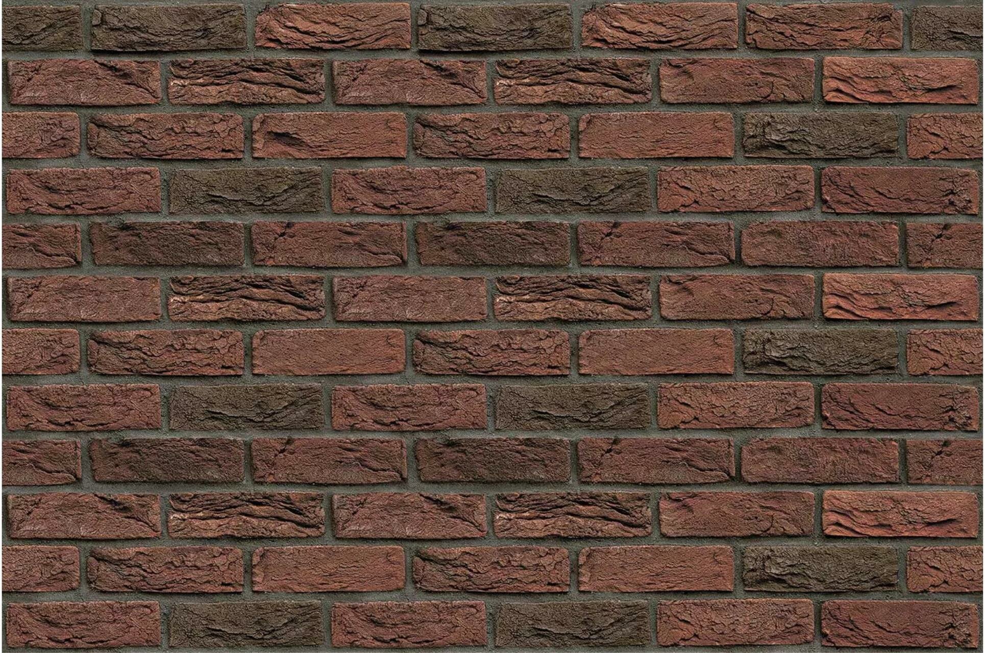 Плита декор Красно-коричневый 1003 Горизонталь 9мм (1200х600)