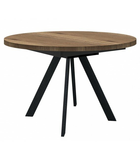 Стол Delosperma RD100 Дуб Галифакс/опоры черные