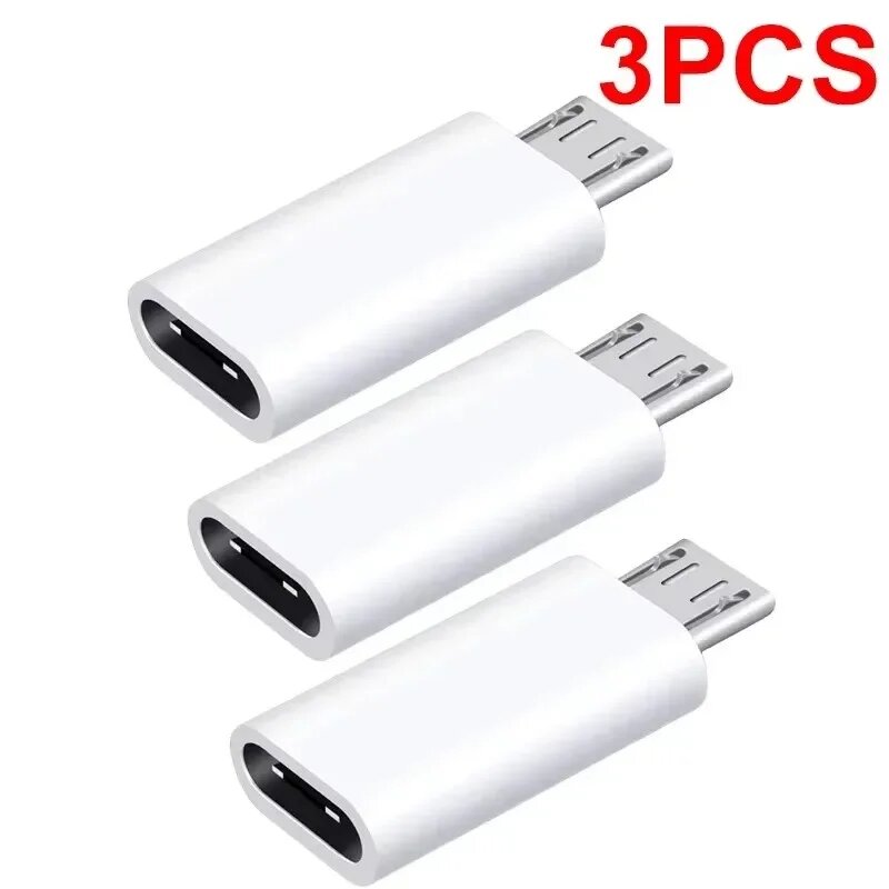 10-1 шт. USB C к микро-USB адаптеру типа C «мама» на Micro USB «папа» конвертер типаC для 3Pcs White