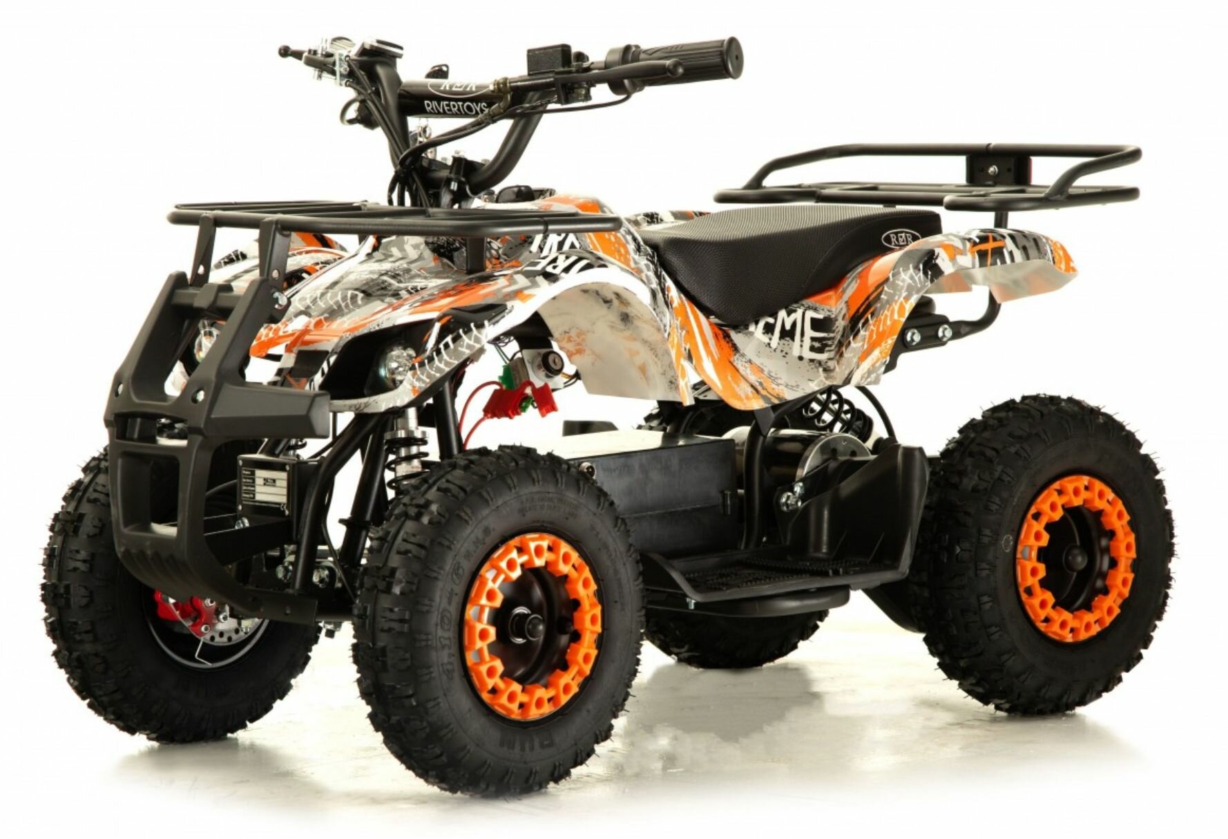 Детский электроквадроцикл RiverToys ANRI оранжевый