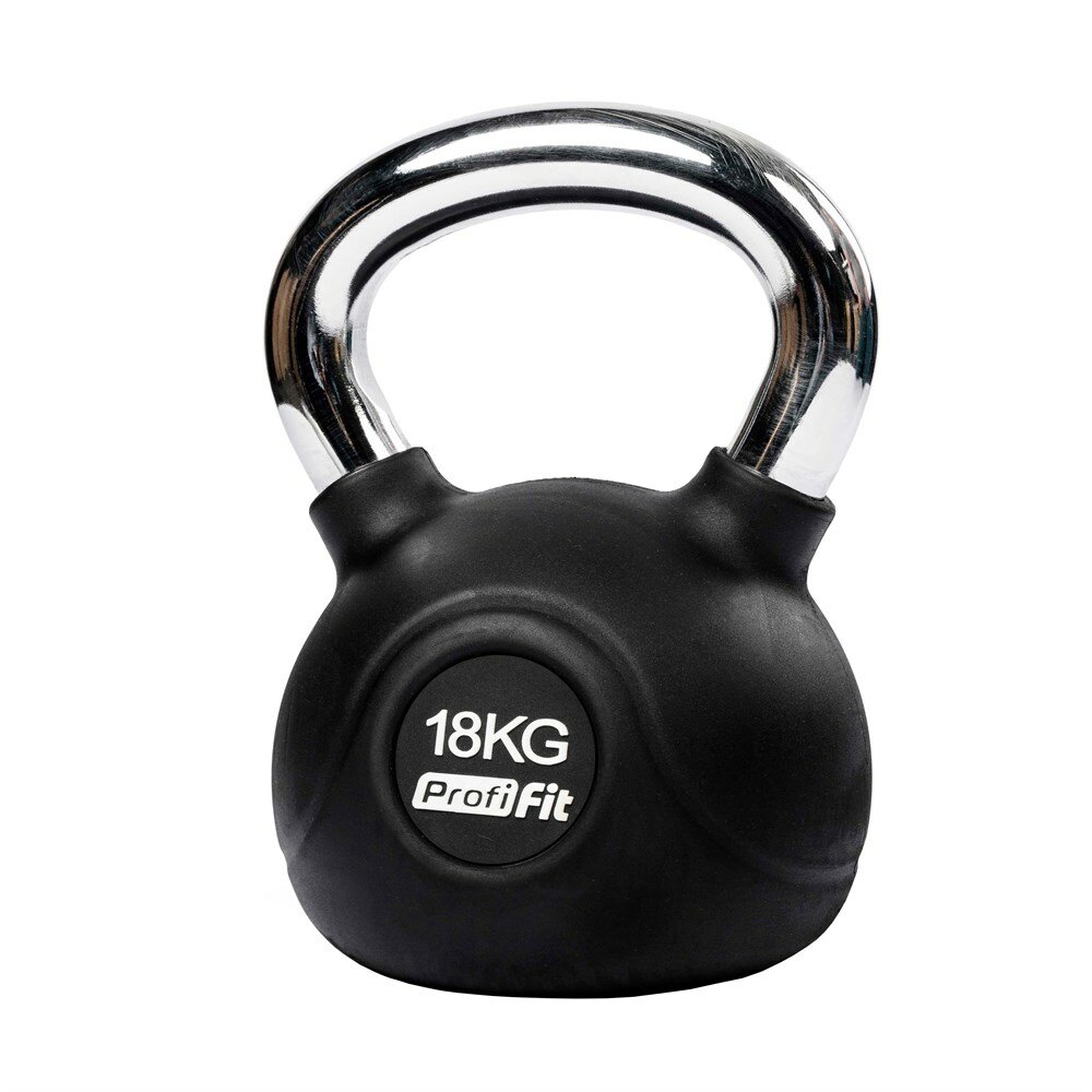 PROFI-FIT Гиря обрезиненная с хромированной ручкой PROFI-FIT 18 кг