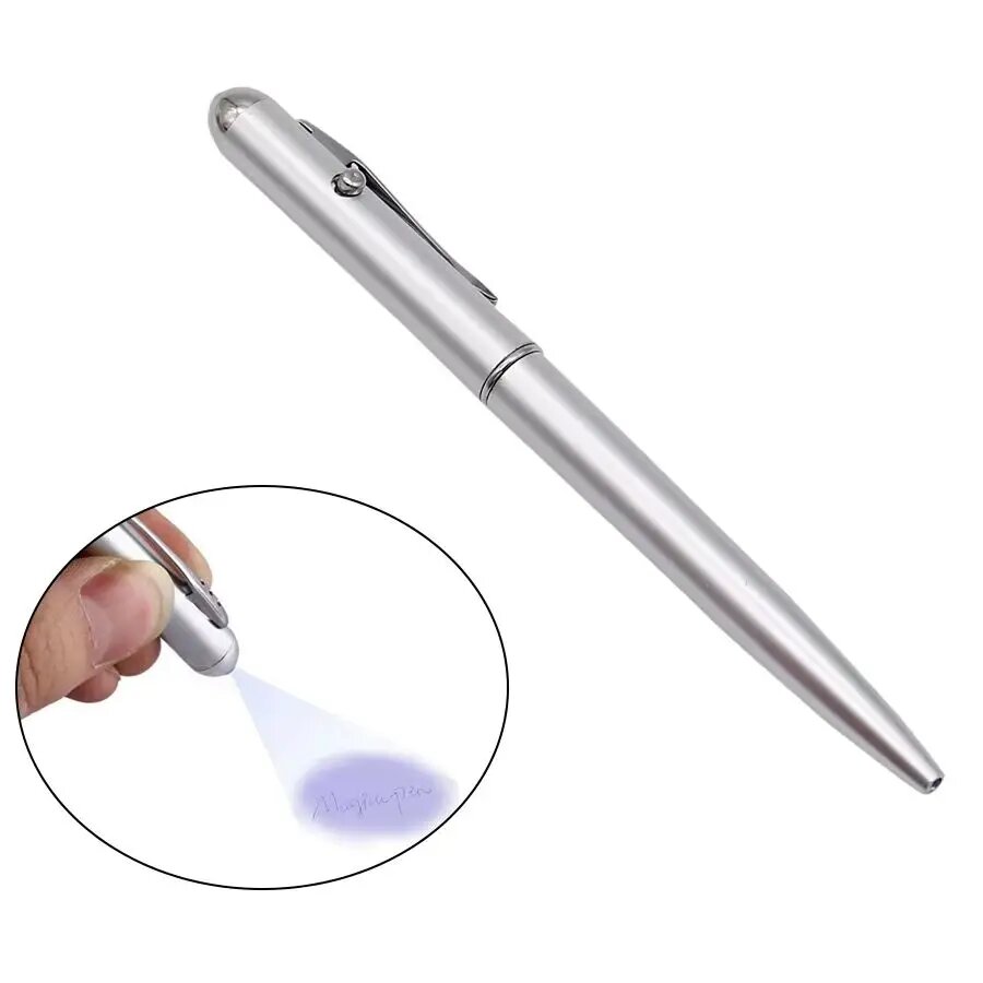 Невидимая ручка со светодиодной электронной ультрафиолетовой подсветкой, детектор денег, УФ-ручка с ультрафиолетовыми волшебными чернилами