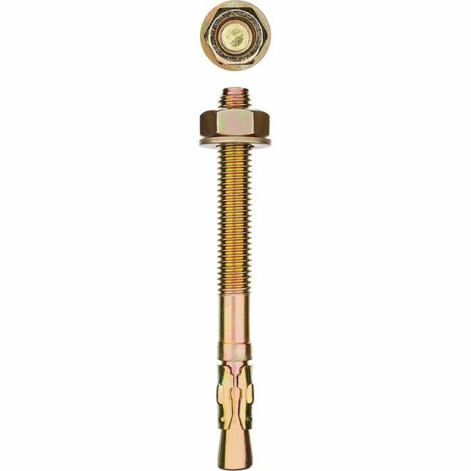 Анкер клиновой, желтопассивированный, ЗУБР 100 шт, М6х95 мм