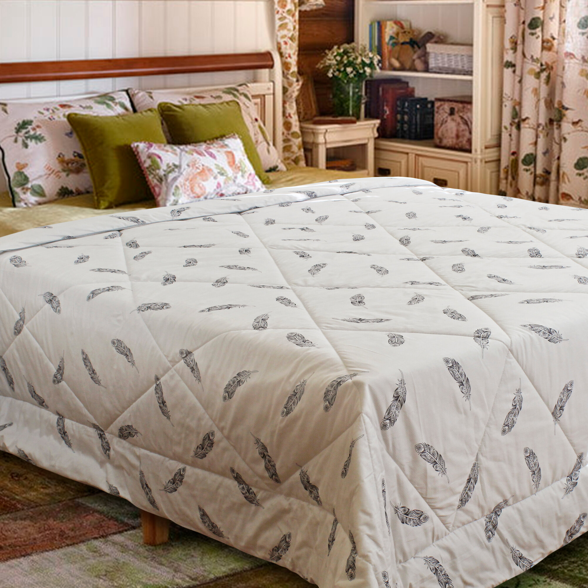 Покрывало Cleo VELLO D ORO 200х220 сатин, 100% хлопок двустороннее