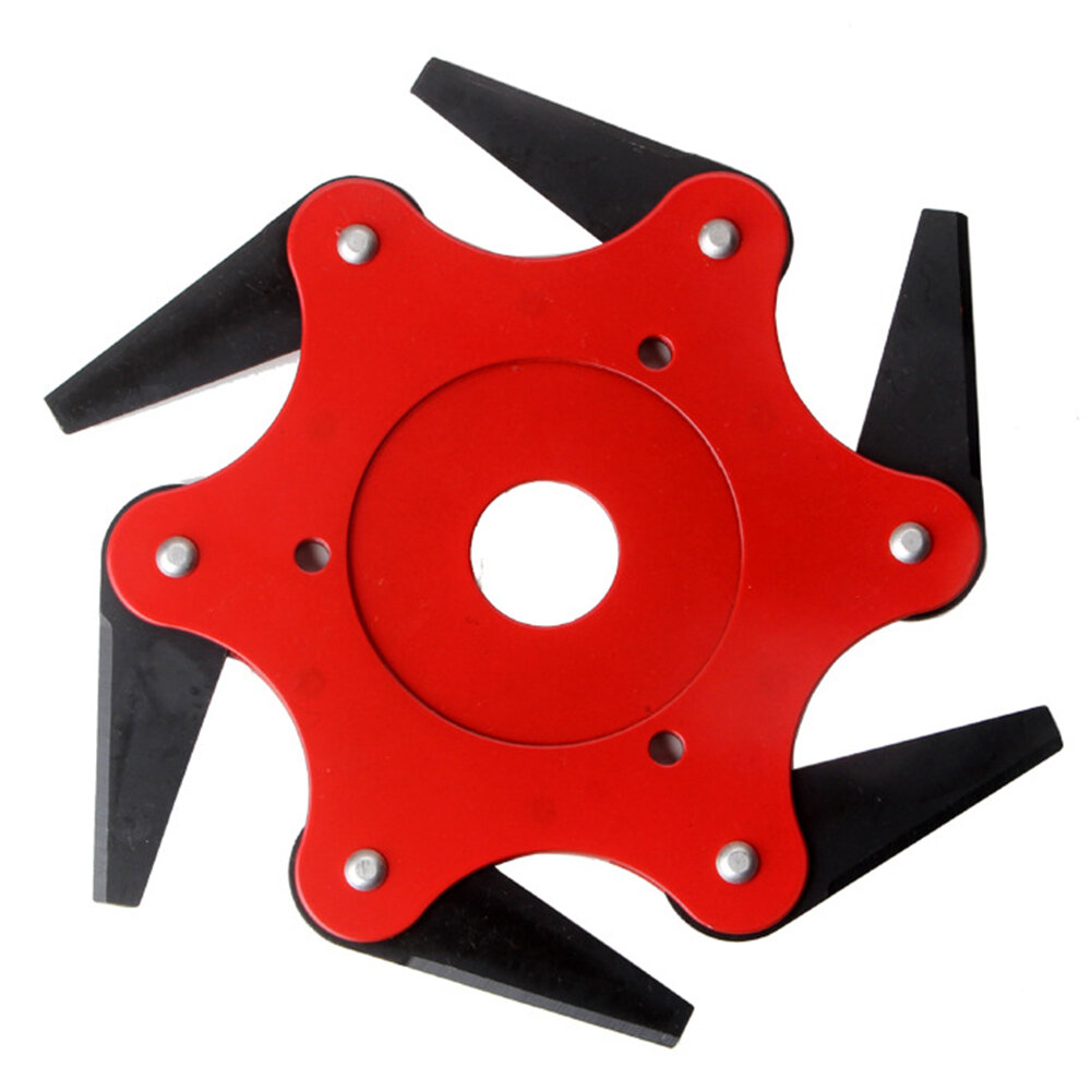Аксессуары для газонокосилки Ротор для тримера Триммерная головка 6 зубьев Диаметр 245мм Материал марганцевая сплав Пакетный размер 220*192*15мм Вес упаковки 423г 1 шт