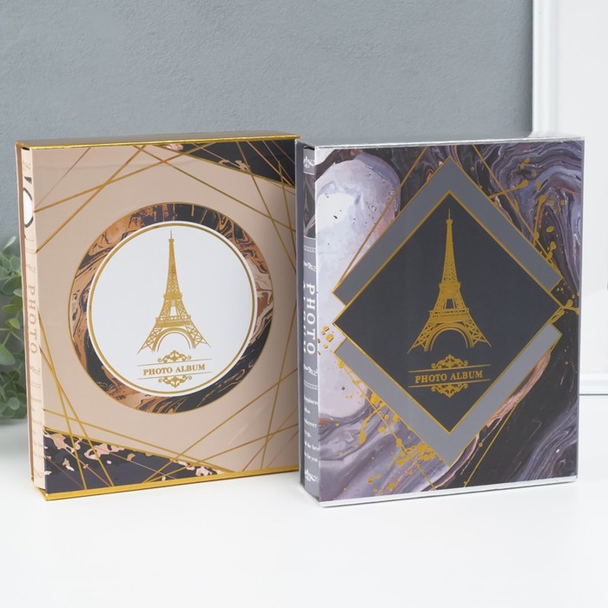 Фотоальбом на 200 фото 10х15 см "Париж" в коробке микс 5,5х20,6х26,2