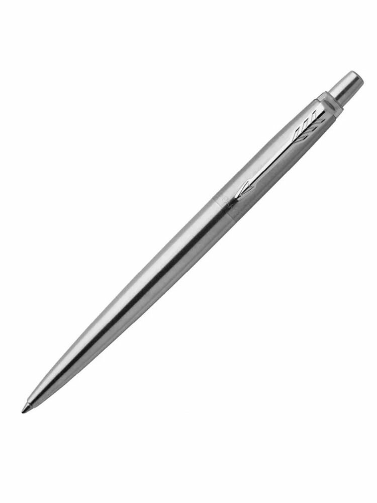 Parker Jotter Ручка шариковая автоматическая Stainless Steel CT, синяя