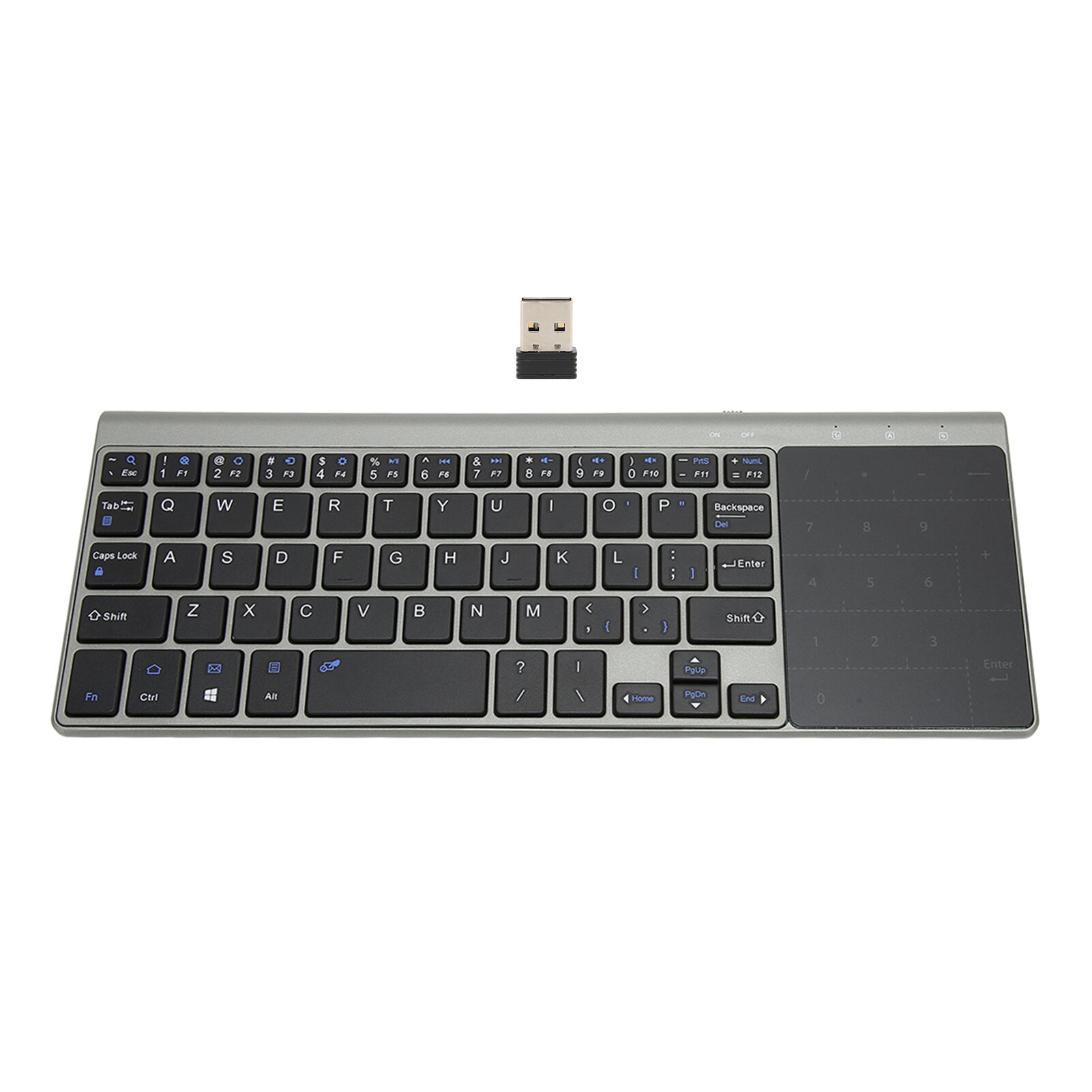 2.4G Wireless Keyboard Touchpad 2 in 1 Portable with Sensitive for IOS Windows Android