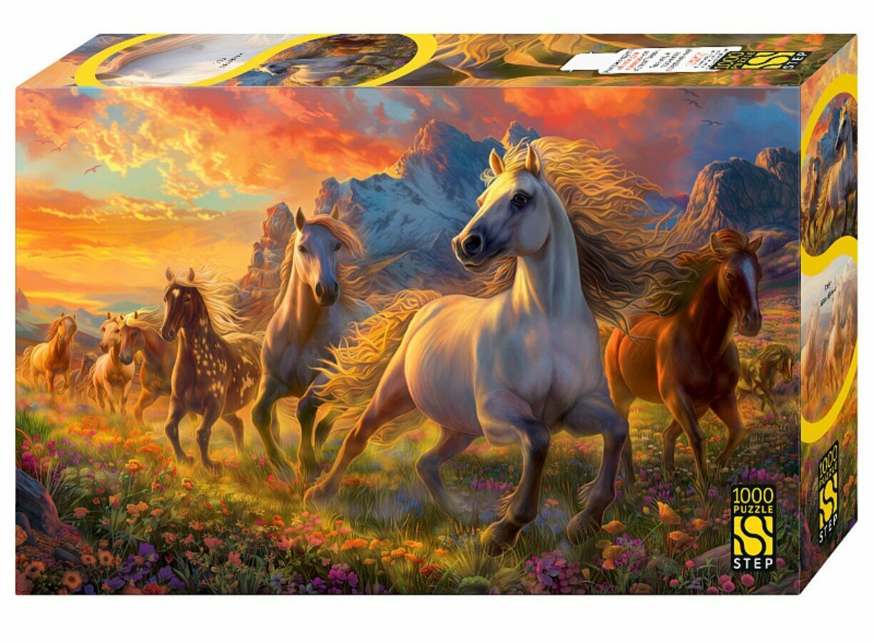 Пазл для взрослых Step puzzle 1000 деталей, элементов : Табун