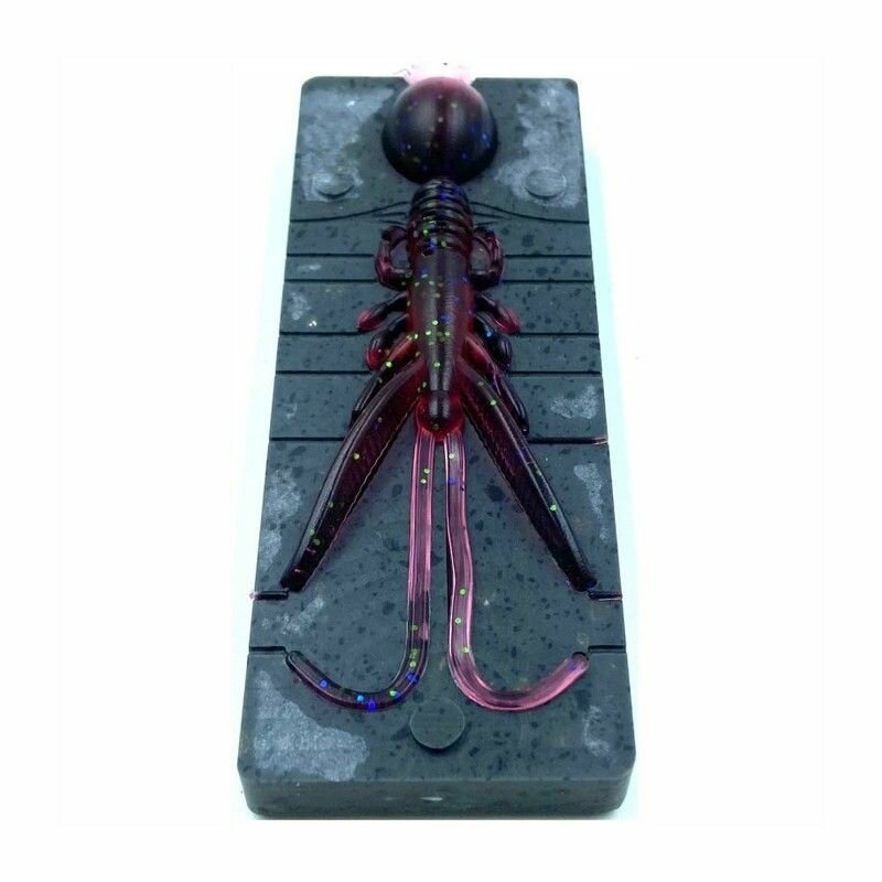 Форма для литья рыболовных силиконовых приманок Ant 3,3", 82mm, 1 место, камень