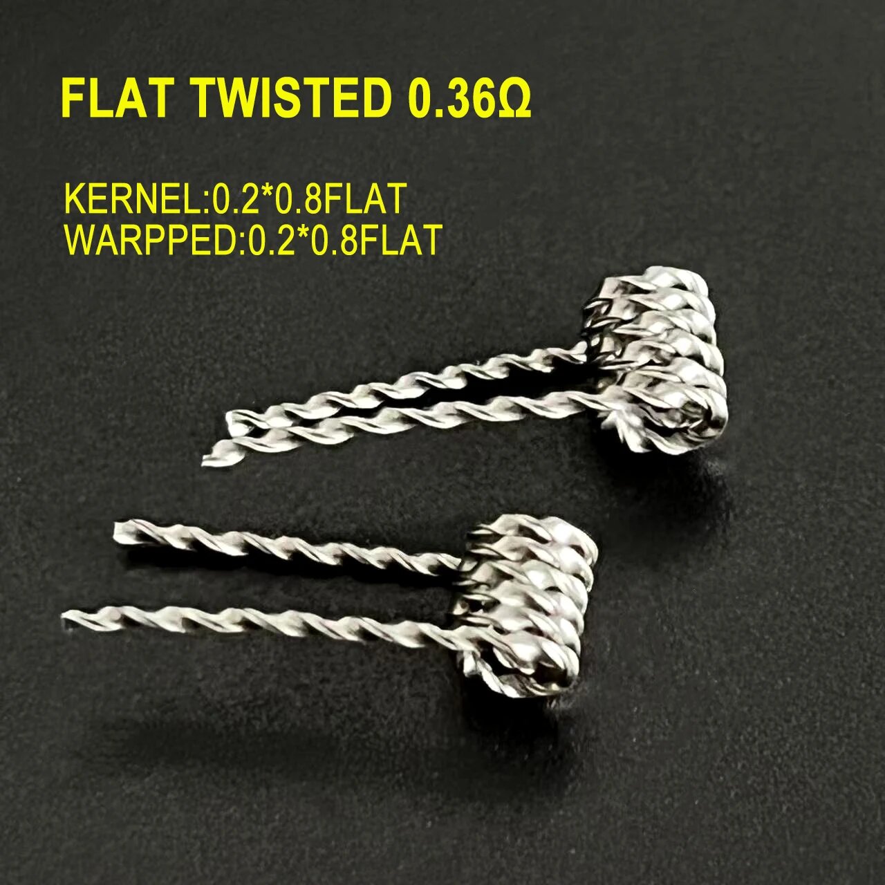 Плавленые спиральные пружины CLAPTON 3,0 мм 10pcs, 3.0-FLAT TWISTE-0.36