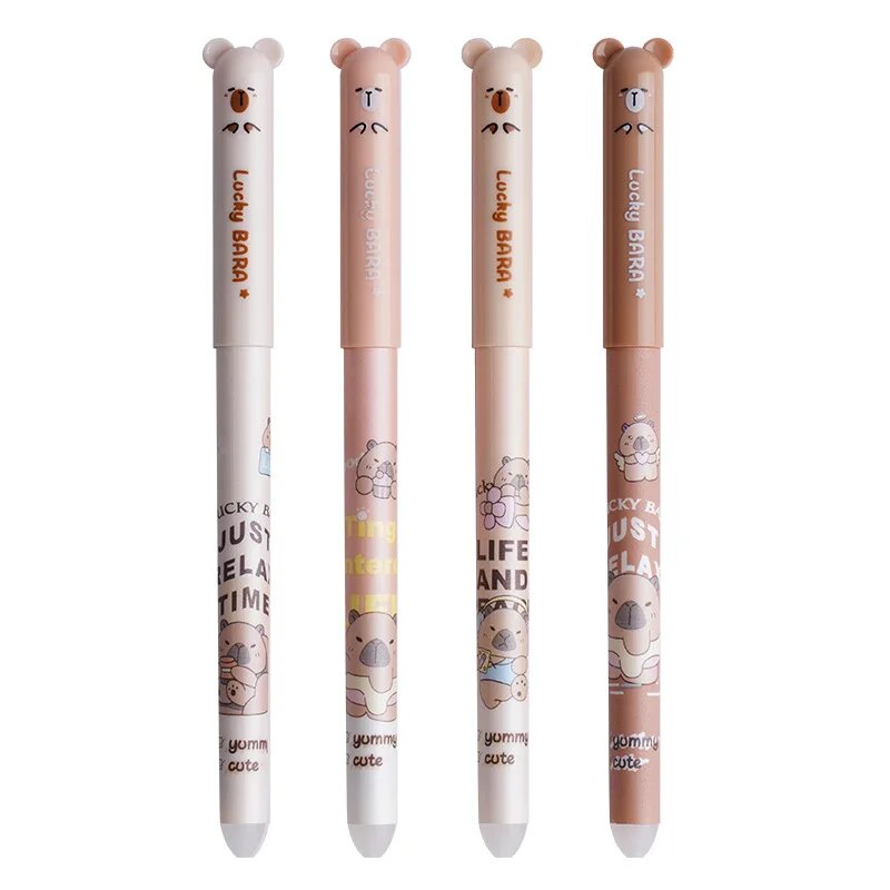 4 шт. Гелевые ручки Lytwtw милая панда единорог астронавт Бежевый, Синий, D