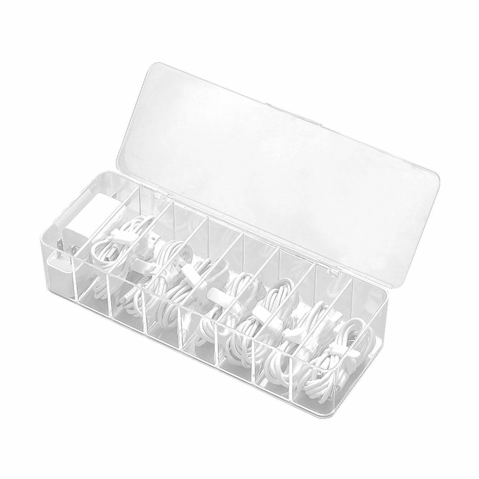 Пластиковый ящик для управления кабелями, настольный органайзер для шнура, ящик для хранения шнура питания для телевизора и компьютера для домашнего использования