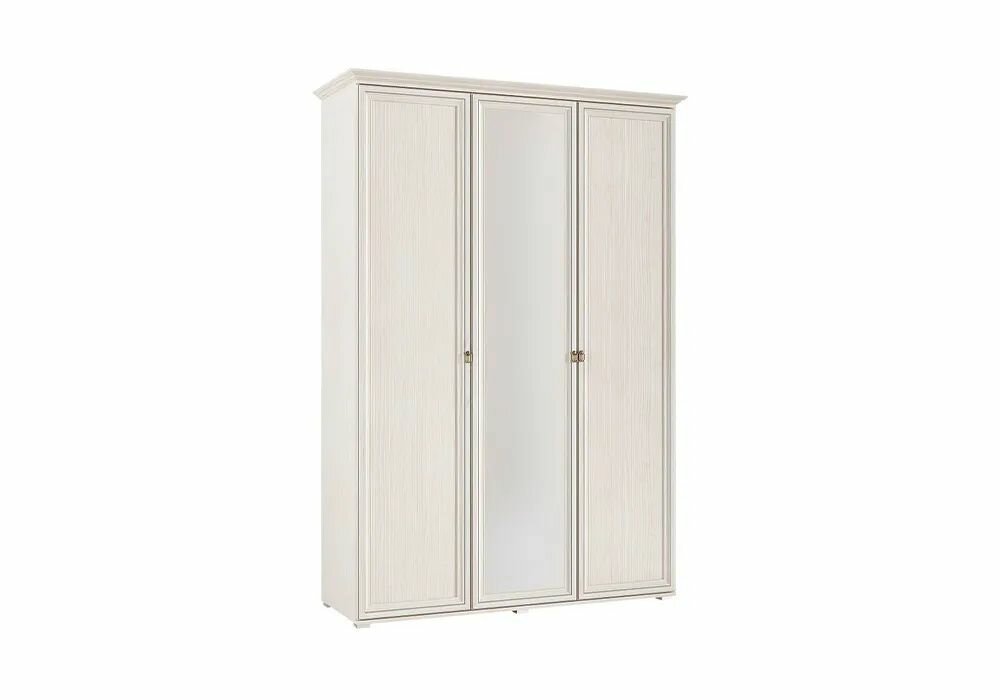 Шкаф 3-х створчатый с зеркалом Престиж-2 сандал светлый
