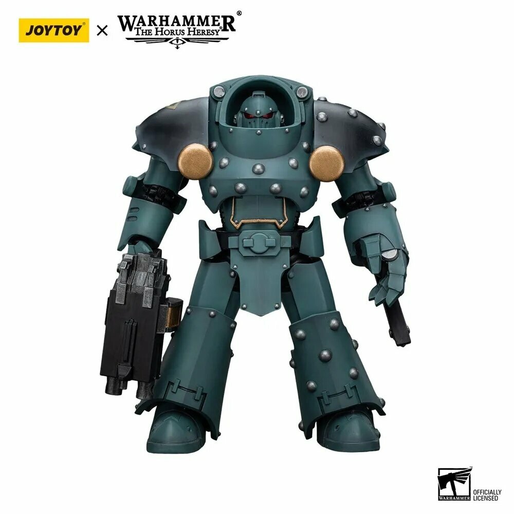 Подвижная фигурка JOYTOY Warhammer The Horus Heresy 1/18 Action Figures Tartaros Terminator Squad Terminator With Combi-Bolter And Chainfist Model Toy Gift Free Shipping