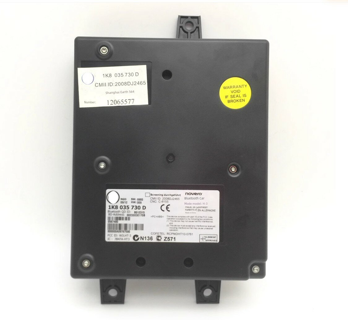 Оригинальный Bluetooth модуль для Volkswagen RCD510/RNS510/RNS810, компонент аудиосистемы
