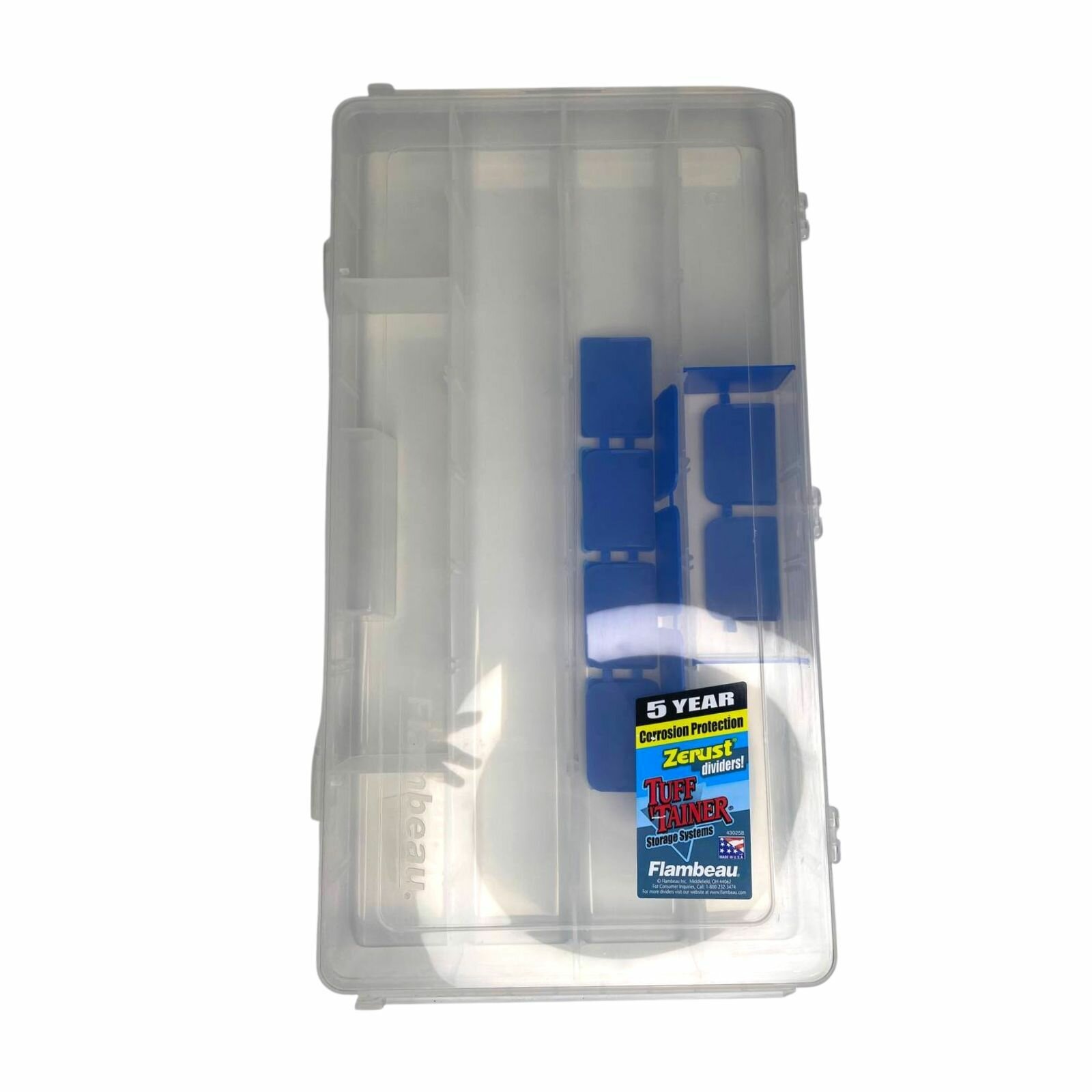 Органайзер рыболовный Коробка универсальная для рыболовных приманок, для воблеров, спиннербейтов Flambeau 6004R Tuff tainer zerust