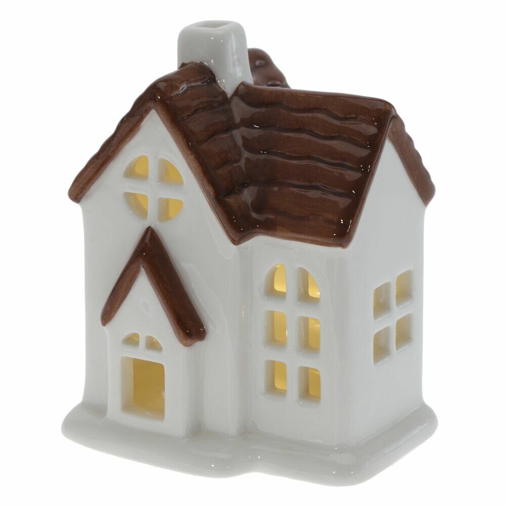 Фигурка декоративная "Домик" с подсветкой, 9х7х11см, 2 вида, без выбора цвета