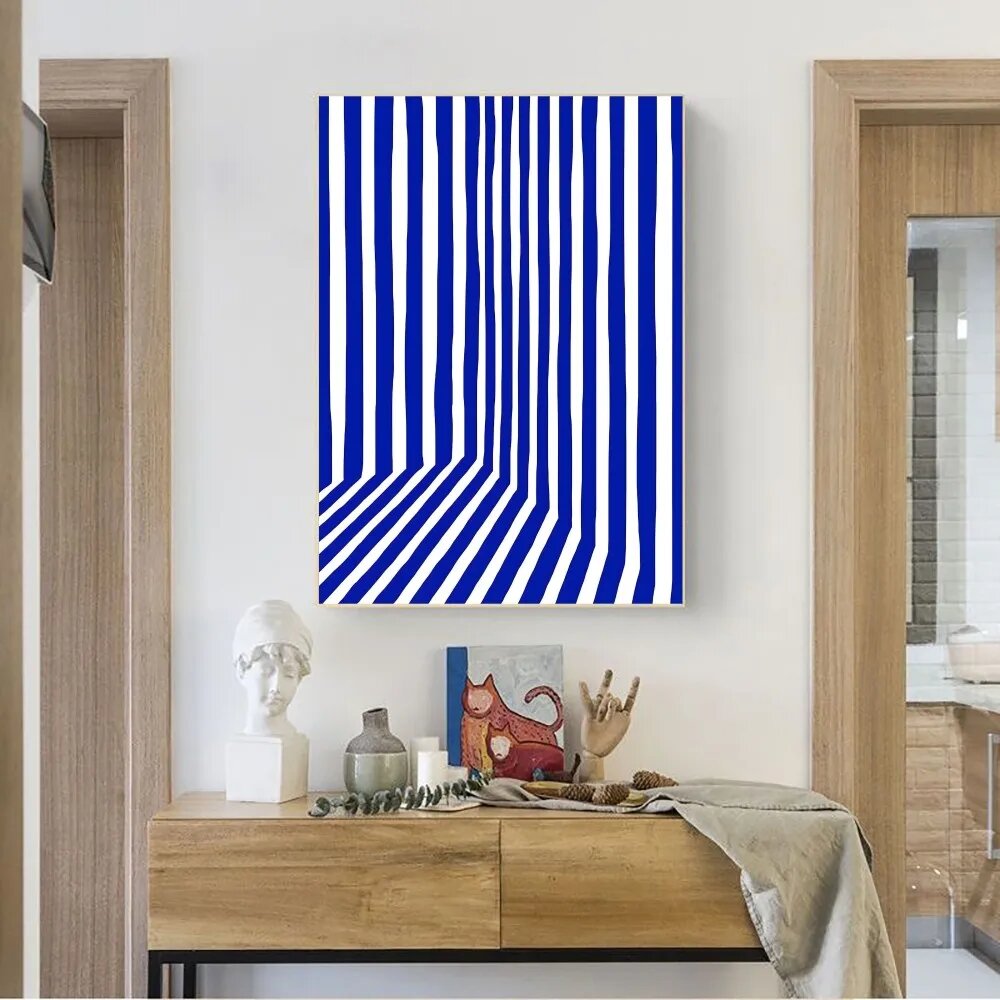 Картина абстракция синяя 30x40 см CJ52012
