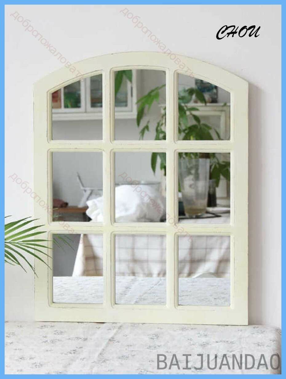 Фальш-стена, Зеркало на стену интерьерное в раме, декоративное деревянное