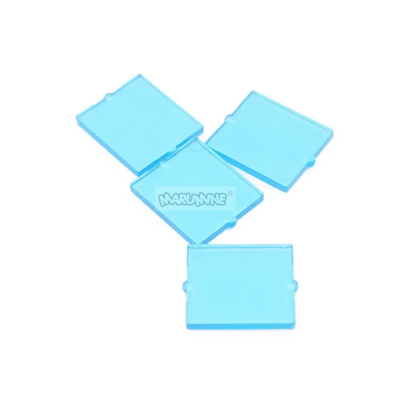 Marumine строительные блоки стекло 1x2x2 30 шт Clean Blue x50
