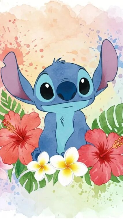 Алмазная Мозаика " Лило И Стич" 40X50 См Алмазная Вышивка / Картина Стразами Подарков / Украшения