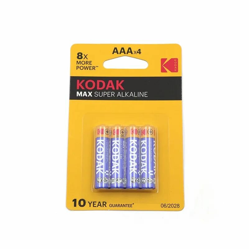 Батарейка Kodak MAX LR03 (AAA) Alkaline/4/40/200/