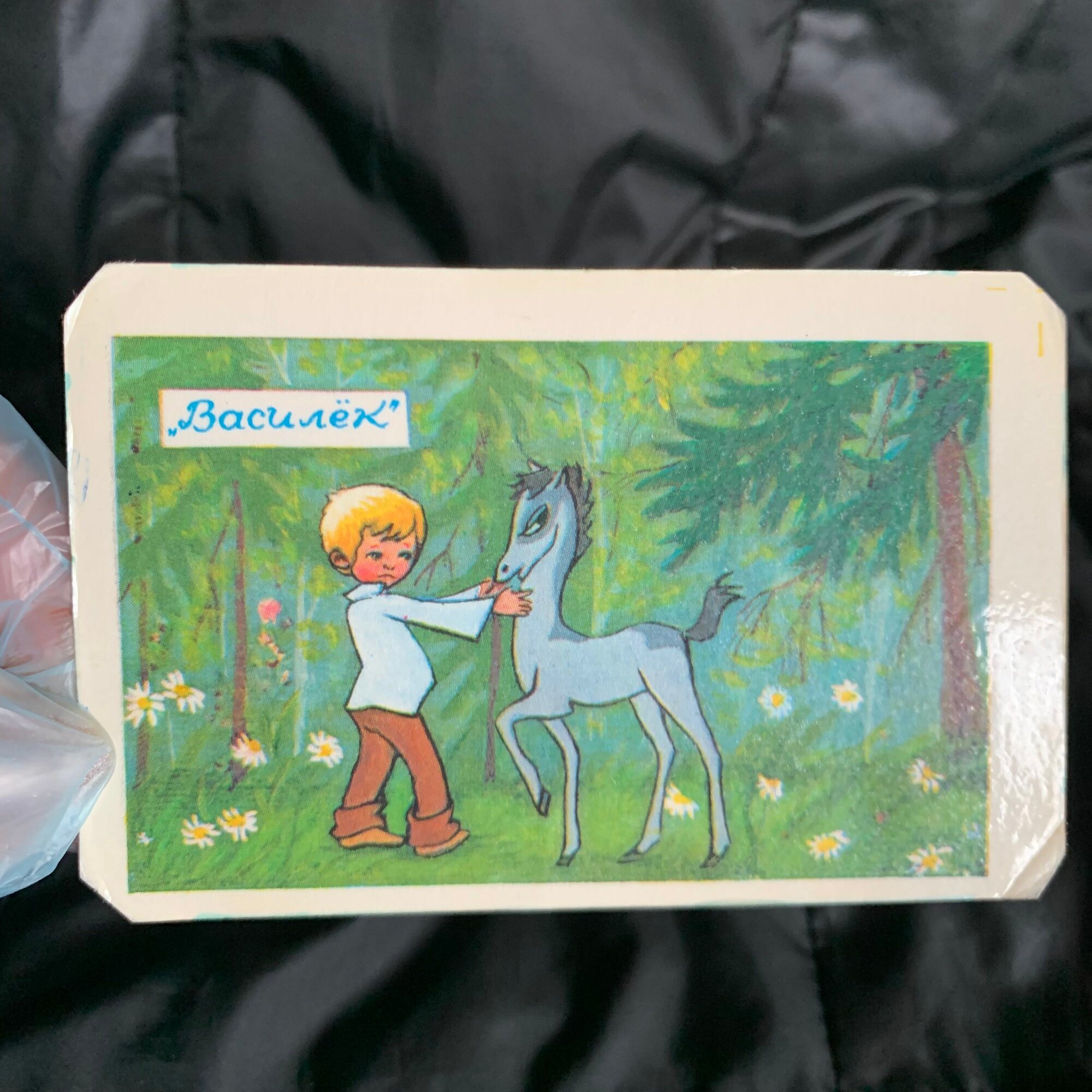 Коллекционный карманный календарь 1980 г. Василек (в лесу)