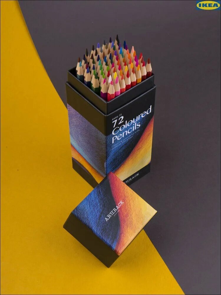 IKEA Набор карандашей, вид карандаша: Цветной, 72 шт.