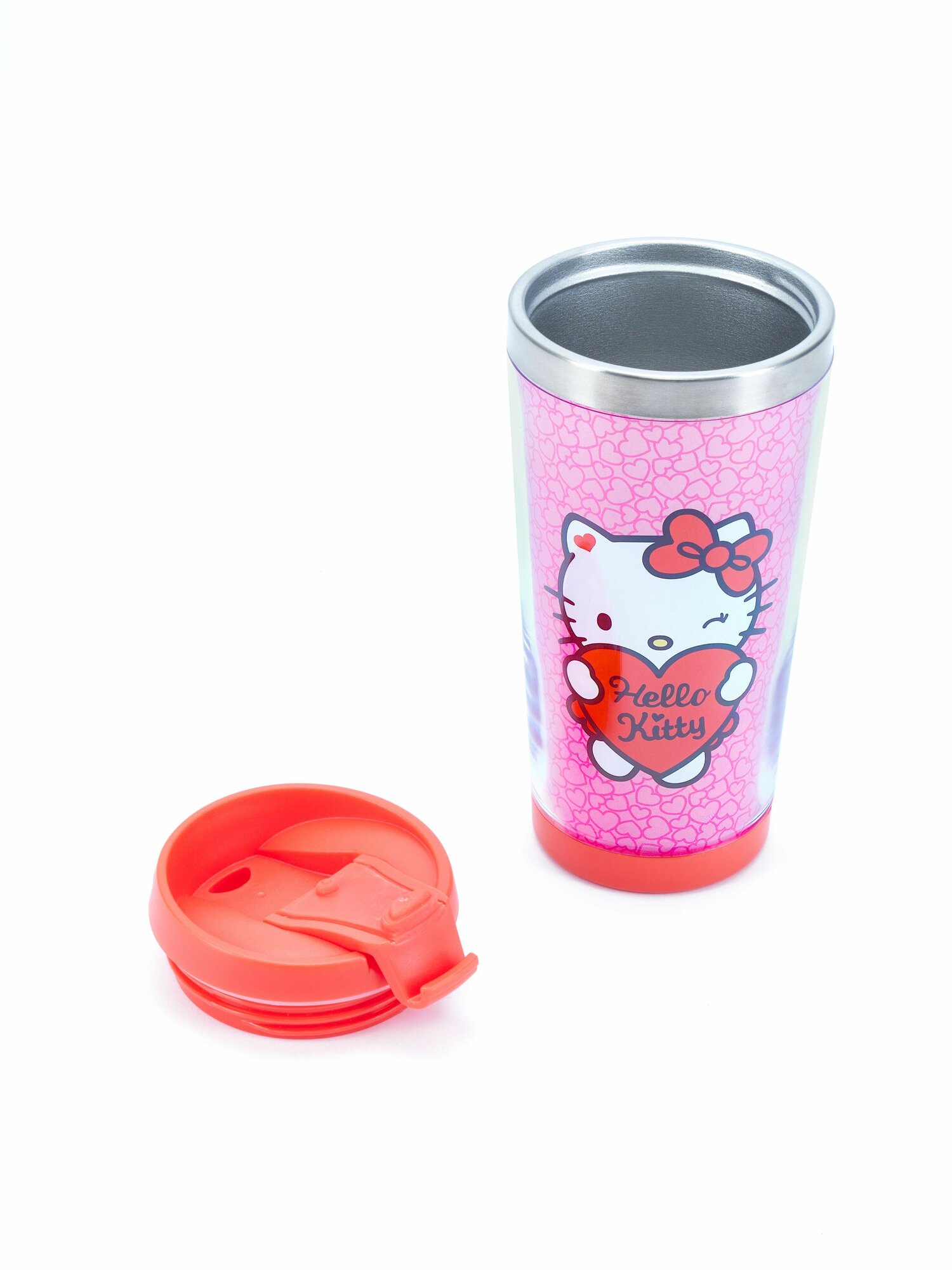 Термостакан из нержавеющей стали для чая и кофе Hello Kitty, 400 мл, Остров Мечты — фото 1