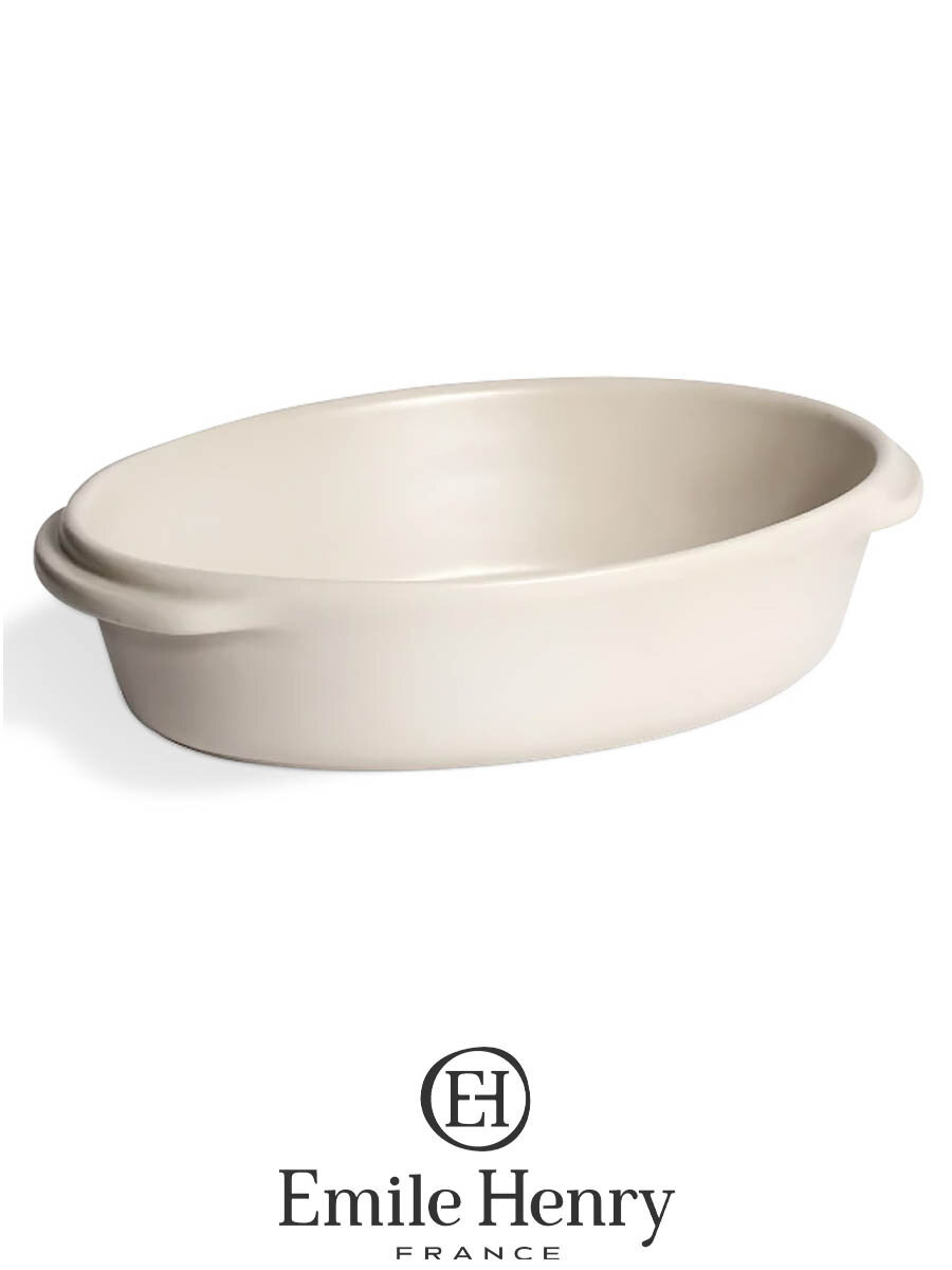 Мини-форма овальная для запекания Emile Henry, 500 мл, цвет кремовый, керамика