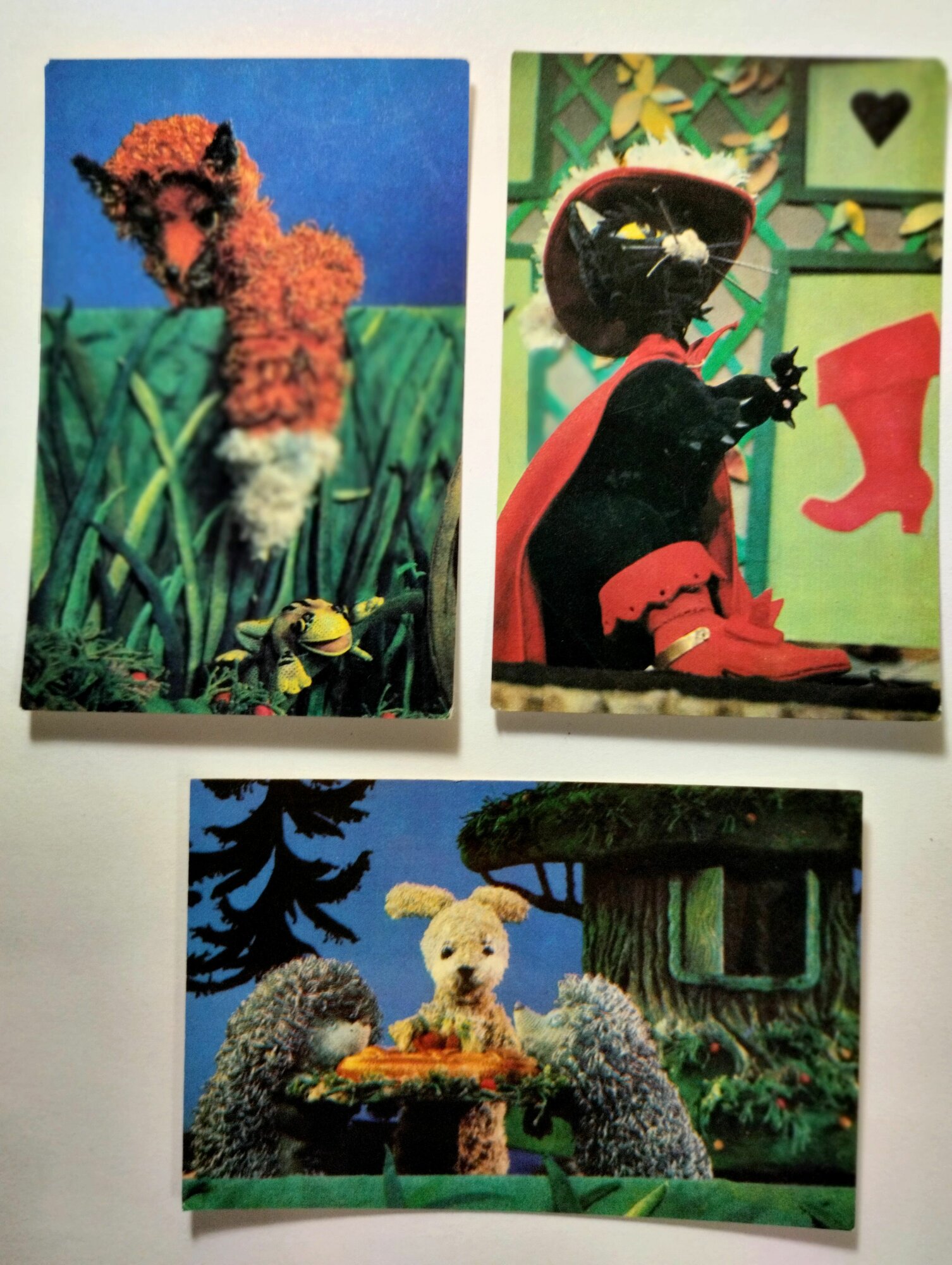 Календарик карманный СССР. 1982 год. Кукольные спектакли (набор из 3-х штук)