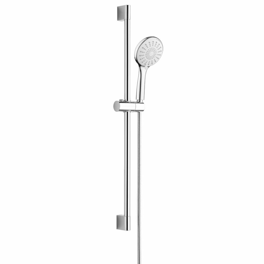 Душевой гарнитур Orange O-Shower OS806cr хром, глянцевый, из нержавеющей стали, 3 режима струи, лейка для душа со шлангом и штангой, с функцией экономии воды