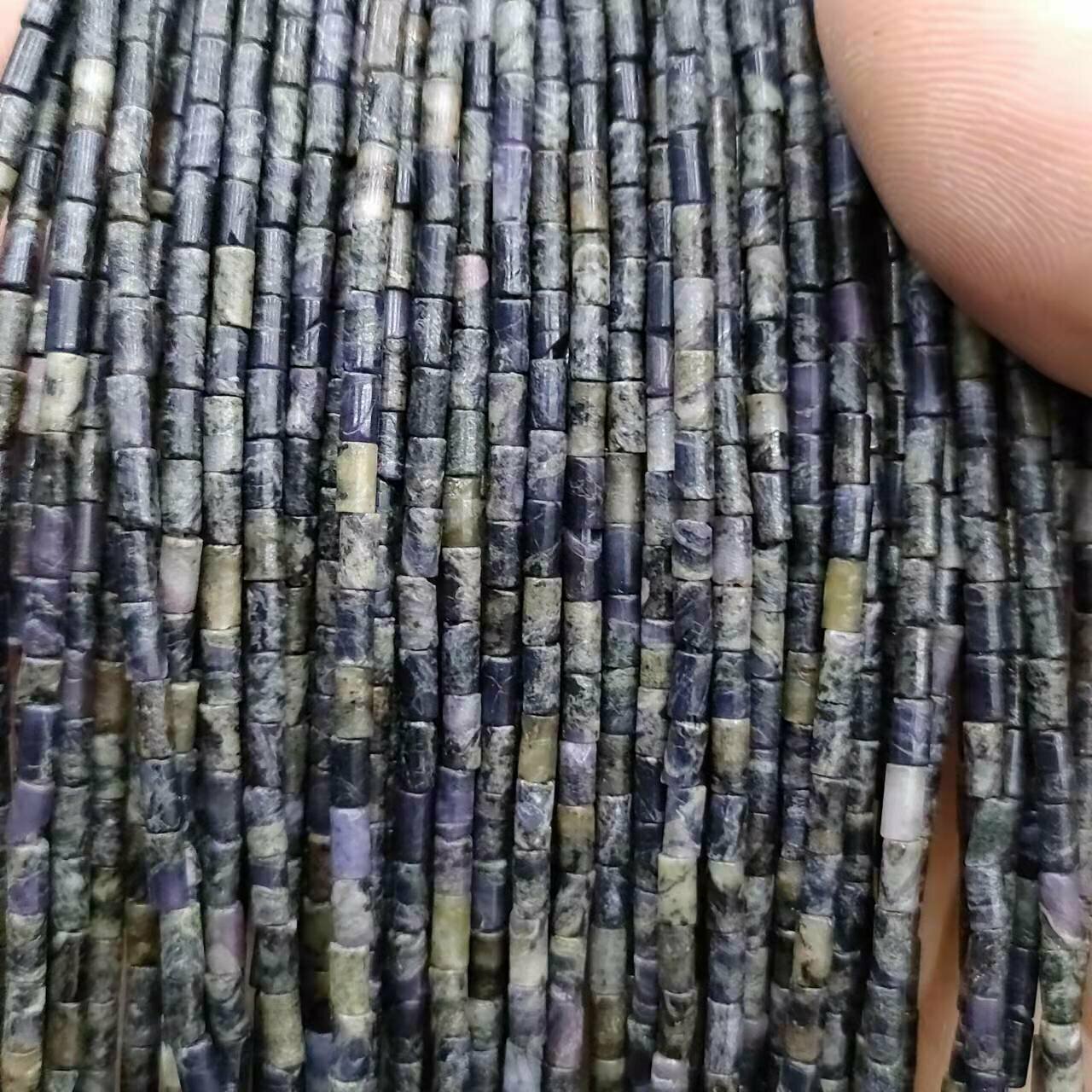 Ювелирные изделия Zhiyue, кристаллические агатовые круглые трубчатые бусины, свободные бусины для DIY, аксессуары для ювелирных изделий, цилиндрические бусины 2x4 мм, прямые поставки от производителя