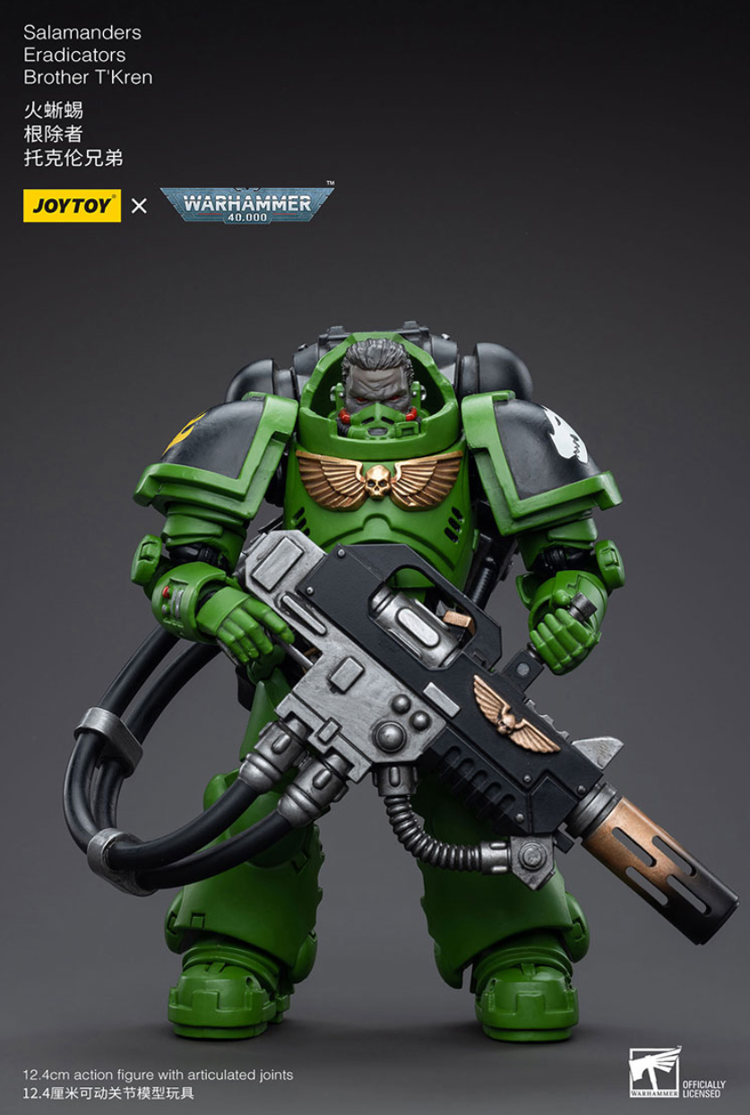 Фигурка JOYTOY Warhammer 40000 Salamanders Eradicators Brother T'Kren