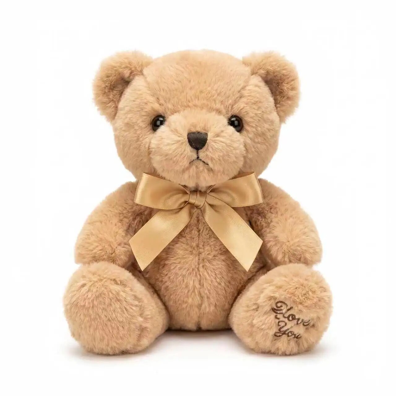 Soft Teddy Bear Plush Toy, Cute Bow Tie Bear Stuffed Animal, I Love You Bear Doll Gift for Children & Couples