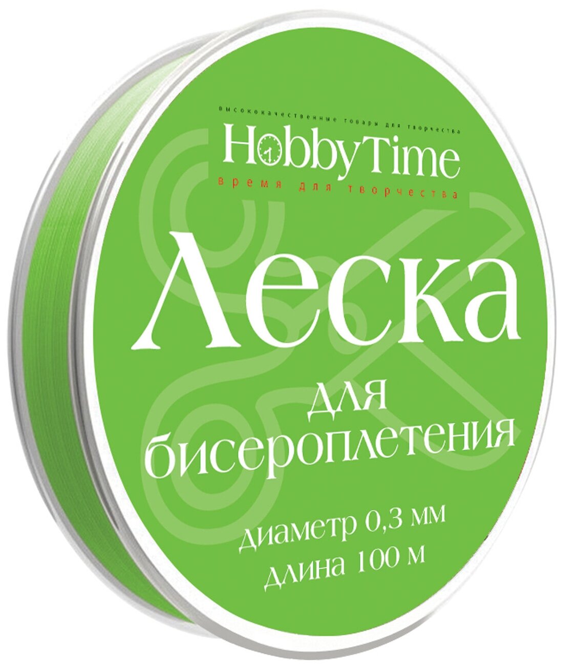 Леска для бисероплетения, Ø 0,3 ММ, 100 М, зеленая, Арт. 2-476/05