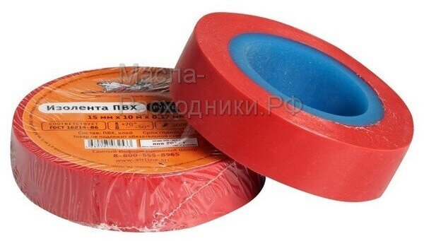 Автохимия AIRLINE Изолента ПВХ, красная, 15 мм*10 м AIRLINE AITP02