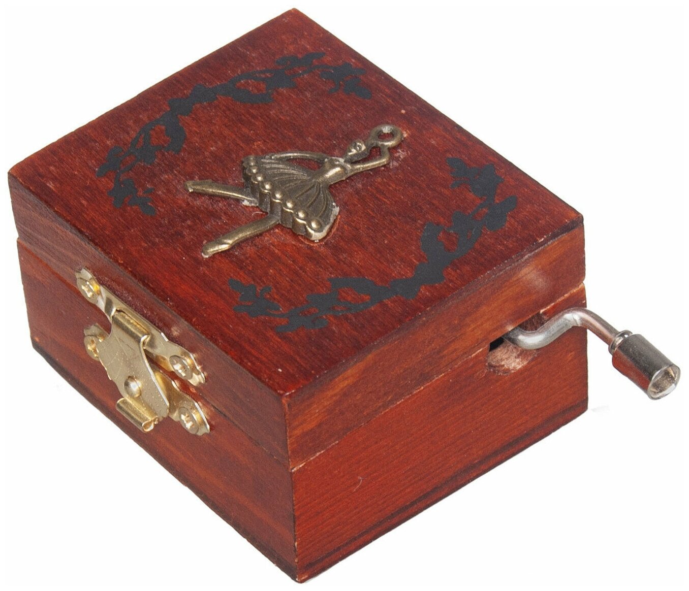 Музыкальная деревянная шкатулка-шарманка "Балерина"