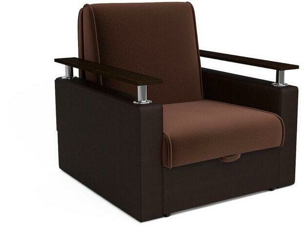 Кресло-кровать Mebel-ars Шарк Микровелюр Шоколад Размеры: Высота 950мм Глубина 950мм Ширина 830мм